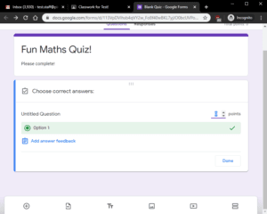 Google Classroom – Creating a quiz - Pinewood School Academy Trust